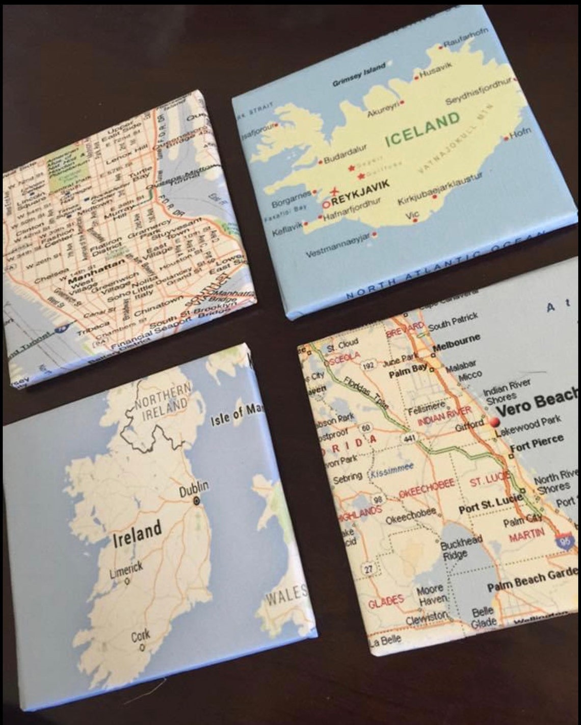 World Coasters, Travel Coasters, Coasters, Drink Coasters - Etsy