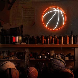 Basketball Neon Sign, Personalized Neon Sign, Custom Neon Sign, Neon ...