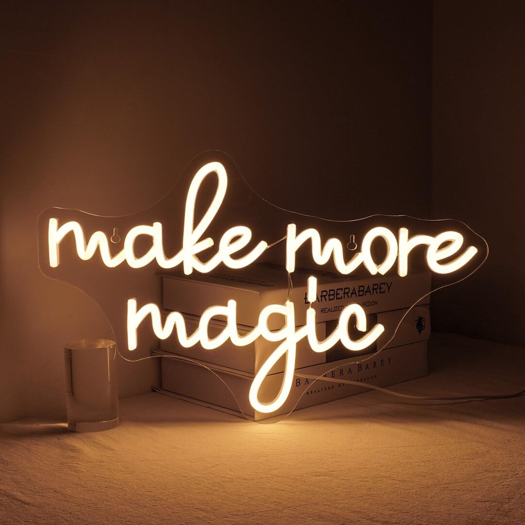 Make More Magic Neon Sign, Personalized Neon Sign, Custom Neon Sign ...
