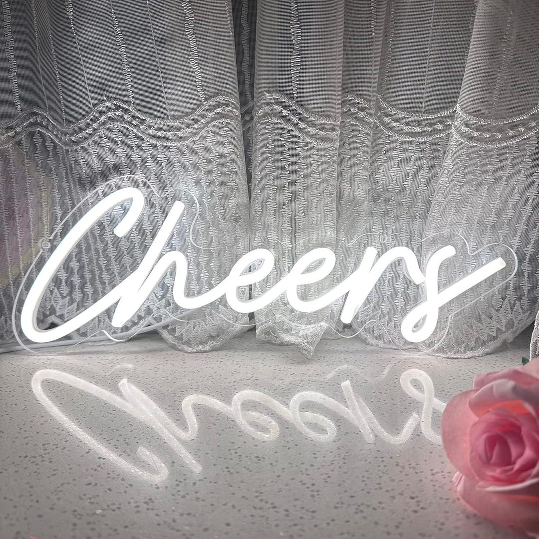 Cheers Neon Sign, Personalized Neon Sign, Custom Neon Sign, Neon Sign ...