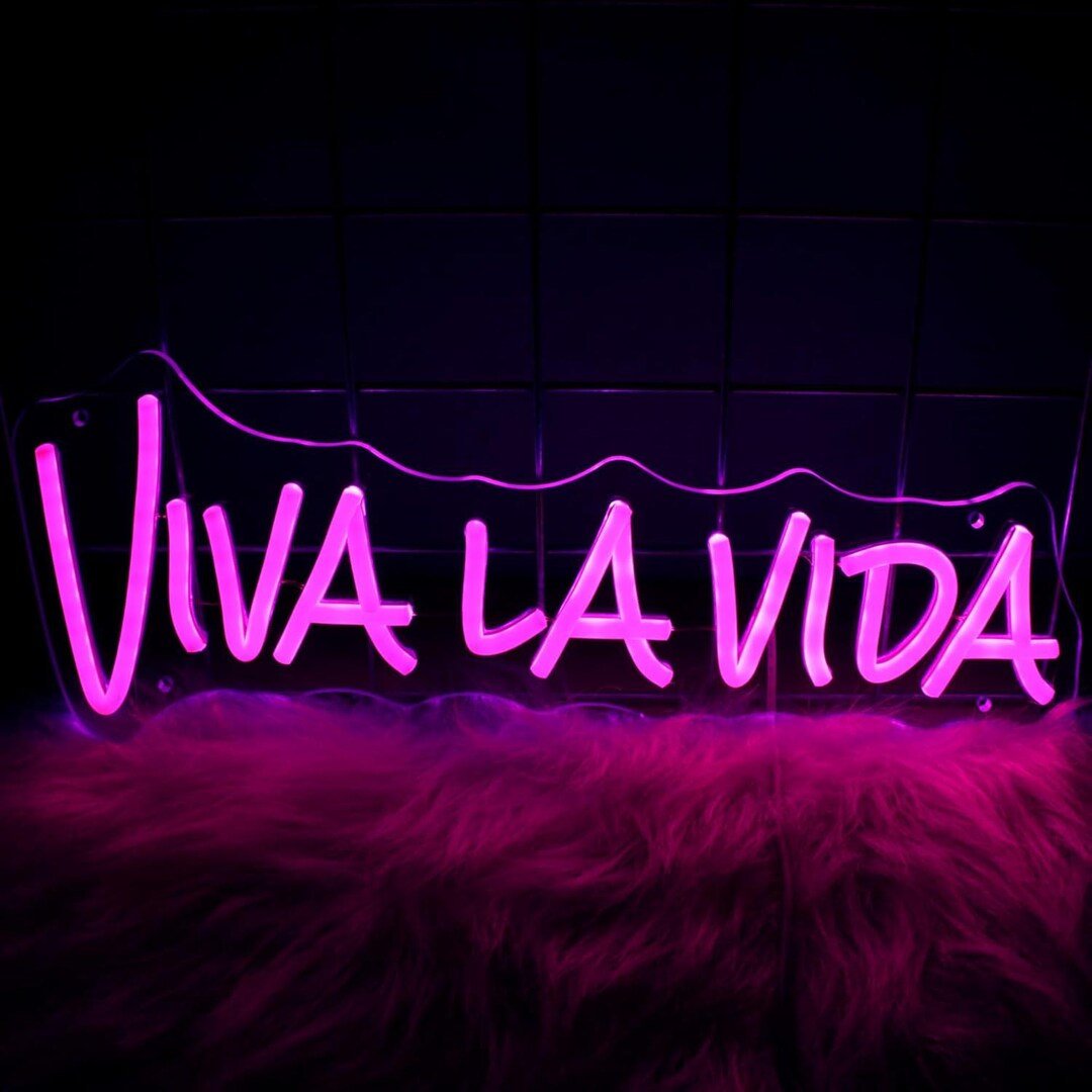 Viva La Vida Neon Sign, Personalized Neon Sign, Custom Neon Sign, Neon ...