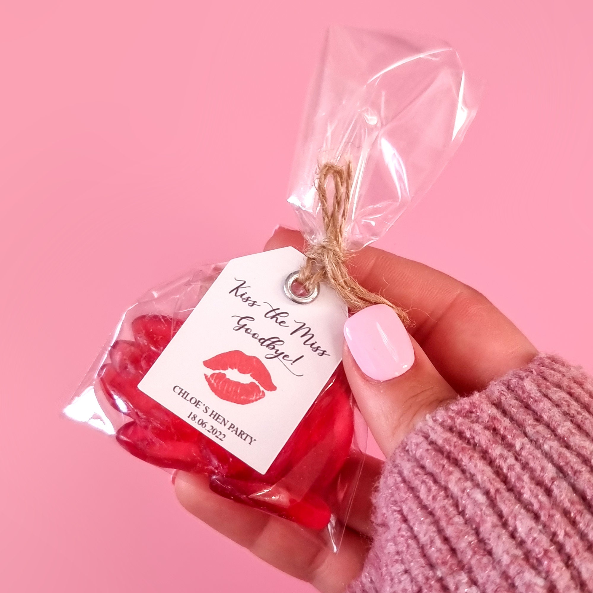 Kiss the Miss Goodbye Hen Do Sweet Favours - Etsy UK