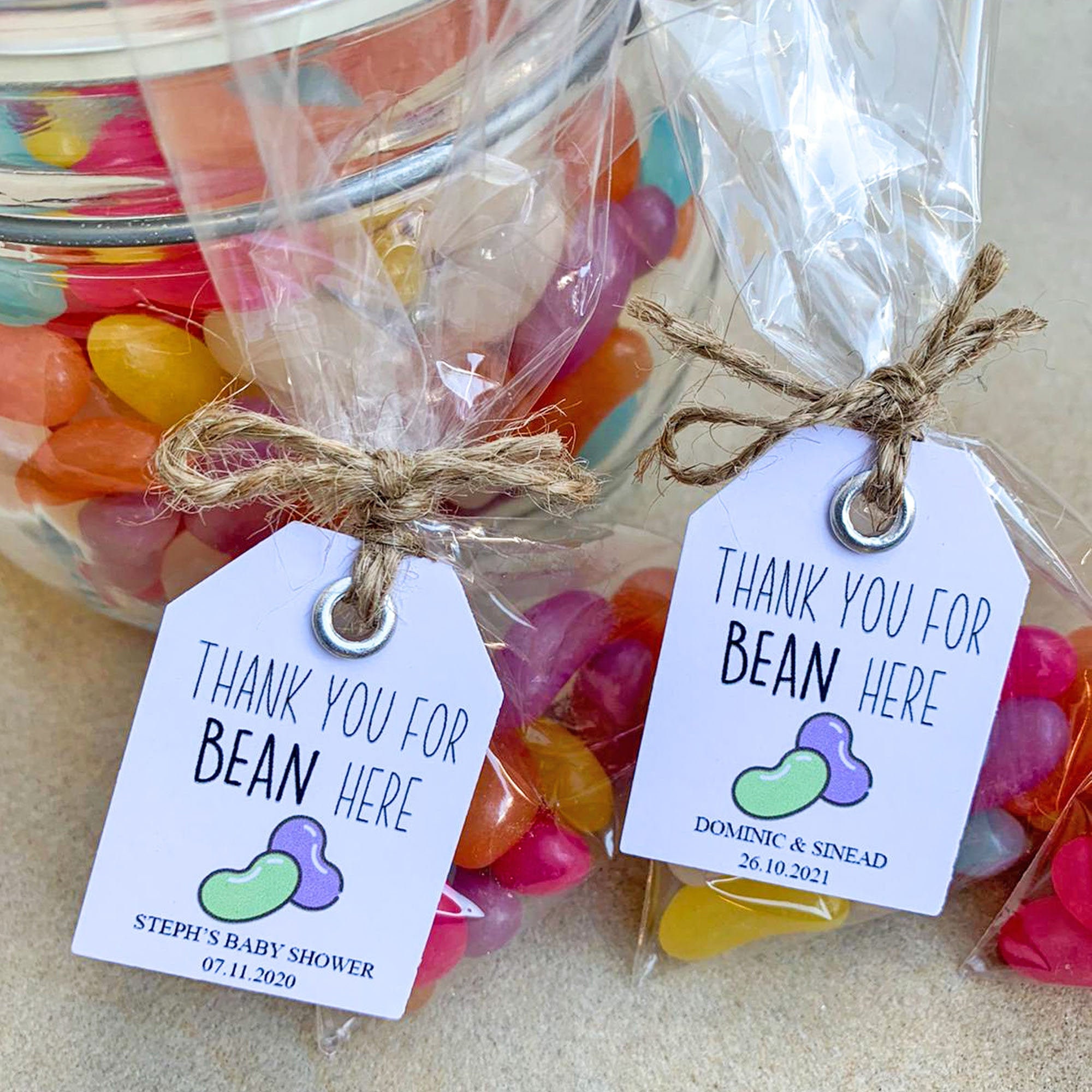 Thank You For BEAN Here Sweet Favours Wedding Favour Baby | Etsy