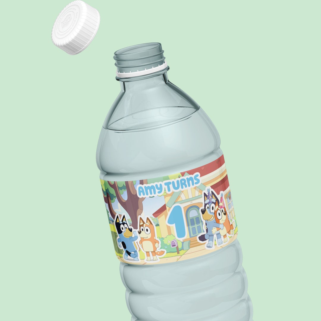 Personalised Bluey Drink Labels, Bluey Water Labels - Etsy UK