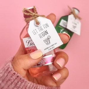 Let the Fun Begin Personalised Tags, Wedding Favours, Hen Do Favours ...