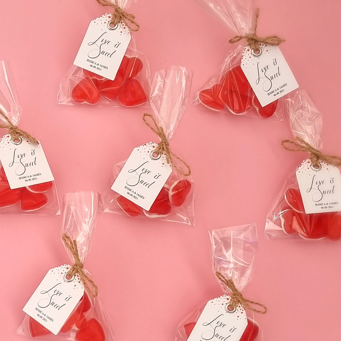 Love is Sweet Personalised Wedding Favours Wedding Table - Etsy UK