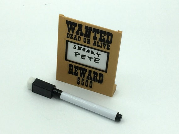 Wanted Poster Name Plate With Openlock Port - Etsy
