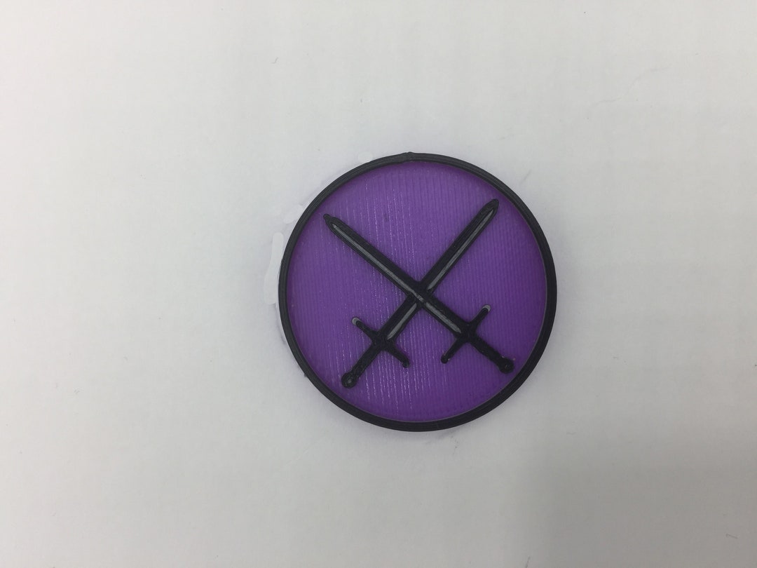 Gaming Token Crossed Long Swords Symbol 10-pack - Etsy