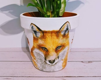 Fox Plant Pot - Etsy UK