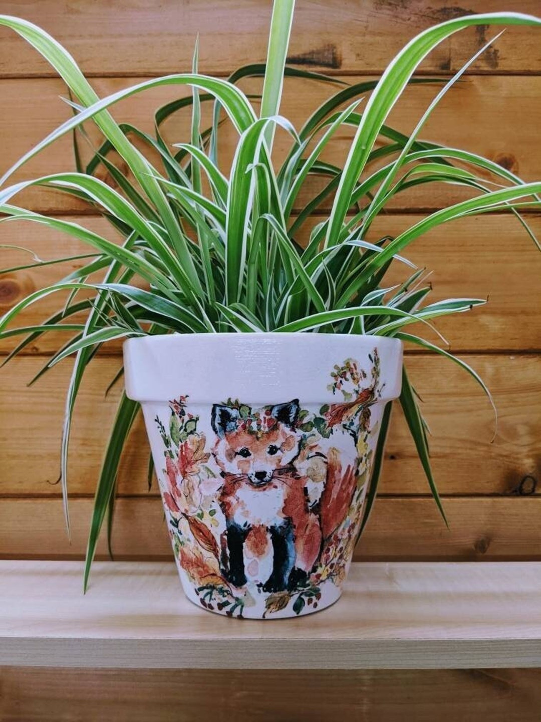 Fox Personalised Plant Pot - Etsy