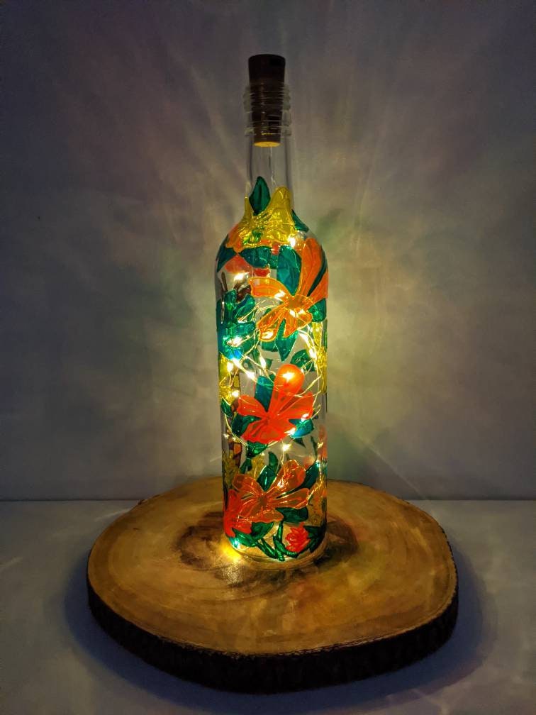 Giraffe Bottle Light/ Unique Giraffe Gift/ Giraffe Lamp/ Hand | Etsy