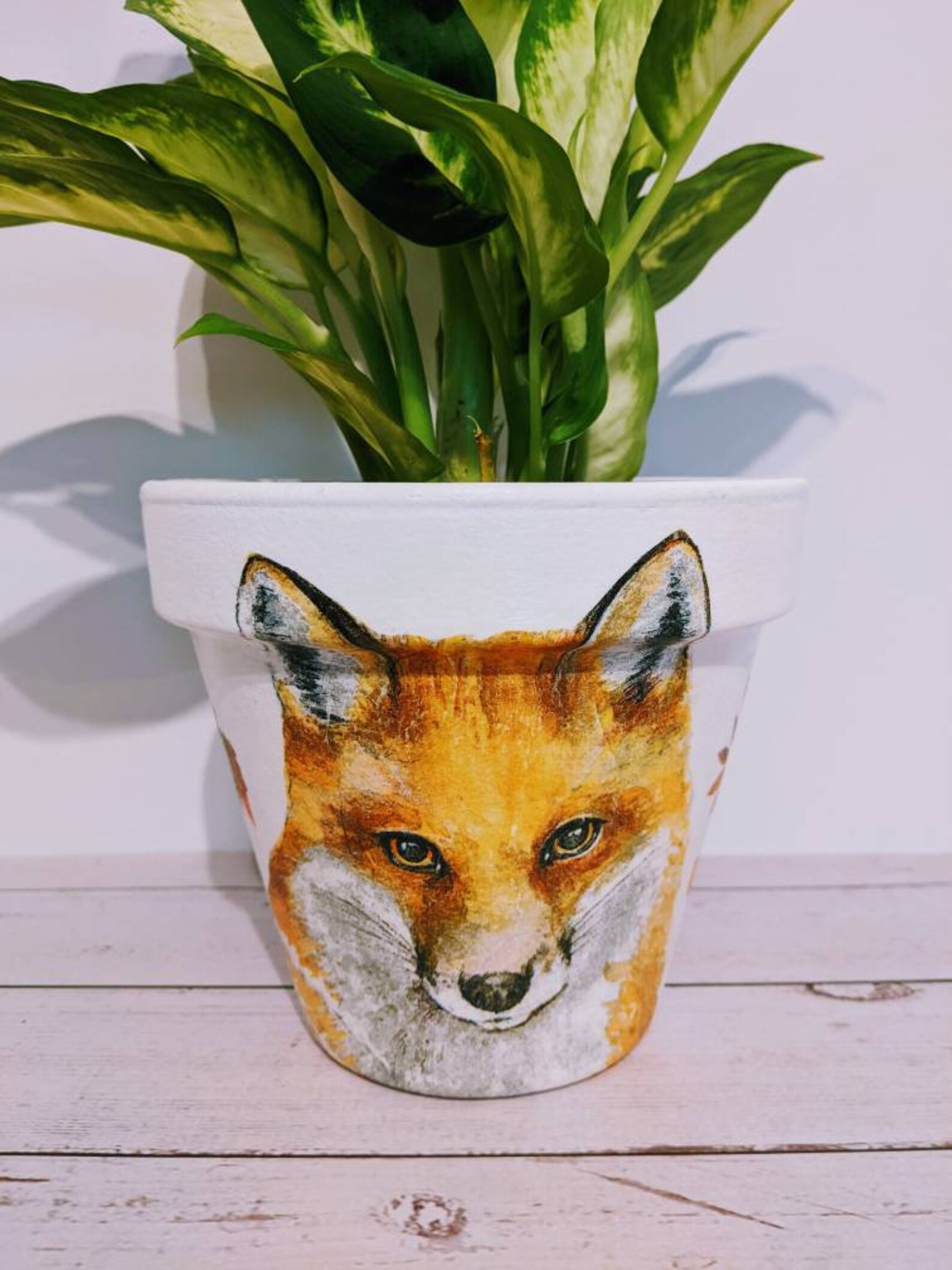 Fox Personalised Plant Pot | Etsy