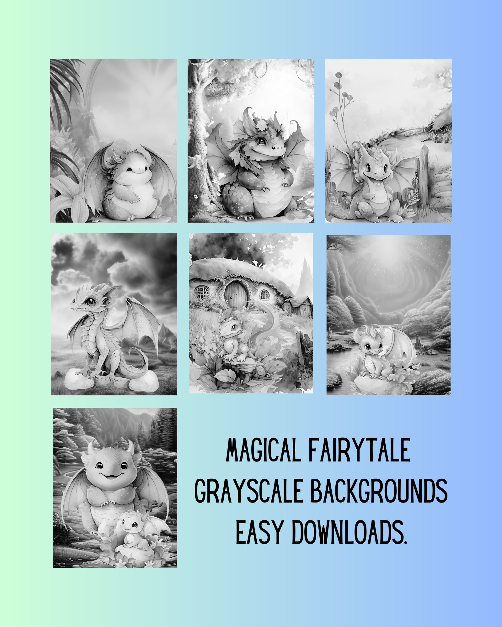 30 Adorable Baby Dragon Coloring Book Pages With Fantasy Fairytale ...