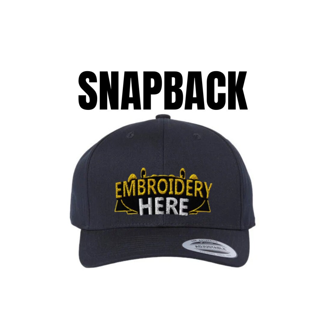 Custom Personalized Embroidered Hats - Solid Yupoong Snapback - Hats ...