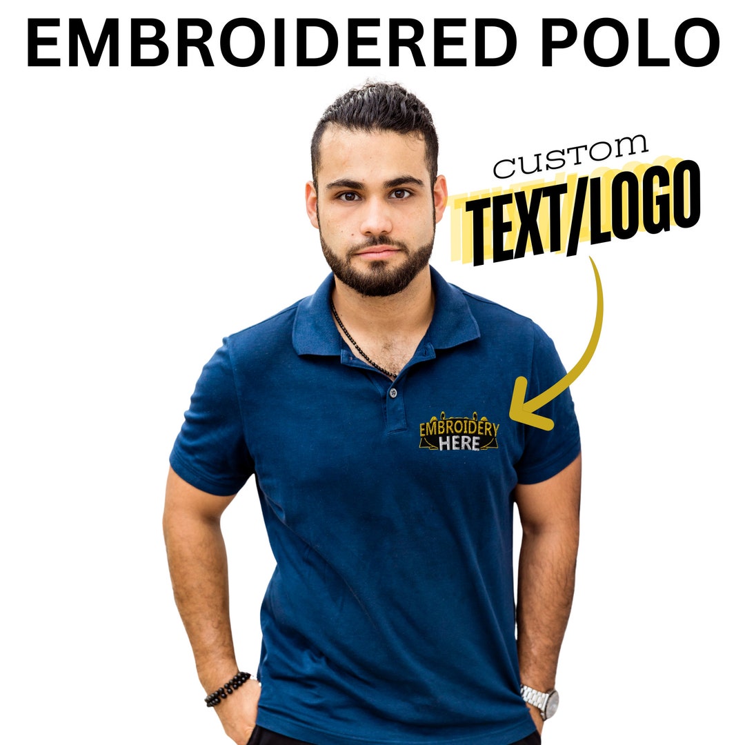 Custom Embroidered Polo Shirts - Dri-fit With Personalized Business ...