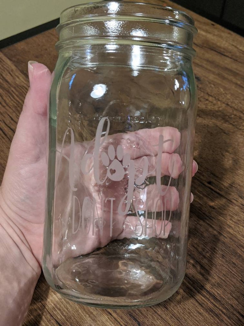 Custom Mason Jars - Etched Glass Personalized Jars - Custom Monogram or ...