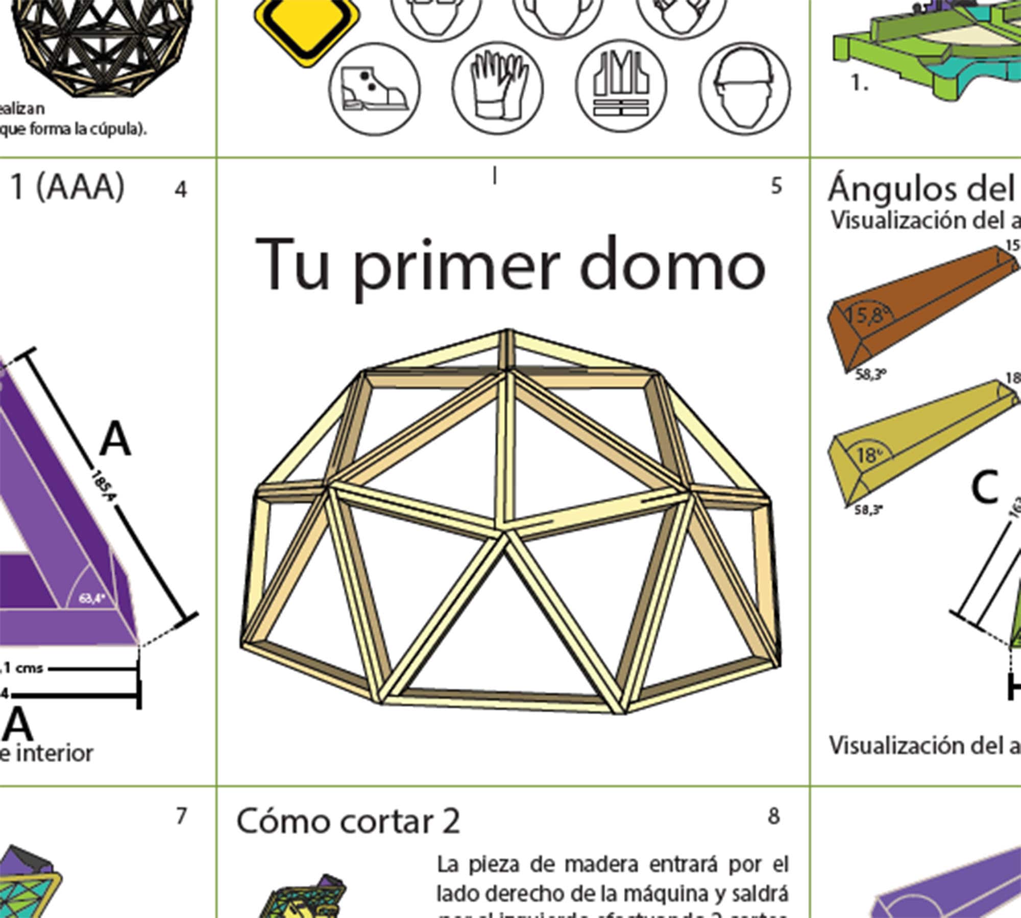 Descarga digital: Domo geodésico 20 pies / 6 m | Planos | Sin ...