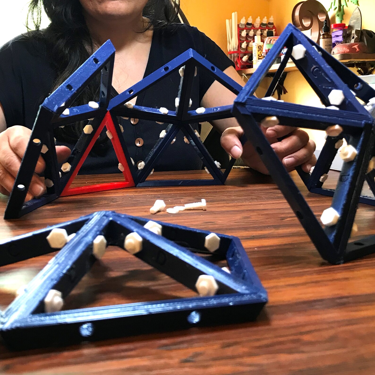 Geodesic Dome 3D Puzzle Digital Download 40 Triangles STL DIY Dome ...