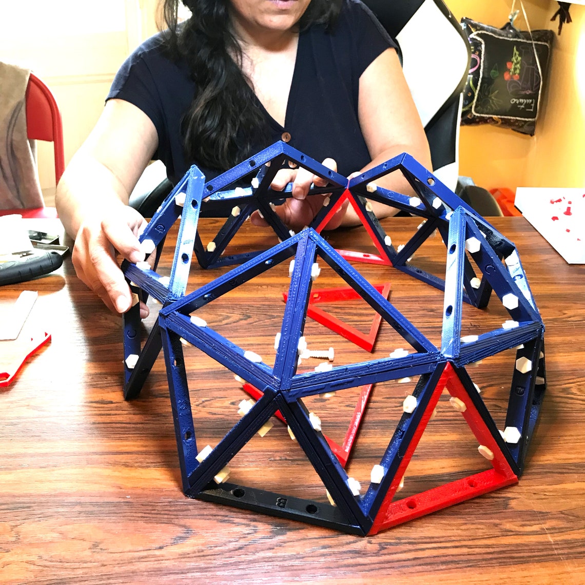 Geodesic Dome 3D Puzzle Digital Download 40 Triangles STL DIY Dome ...