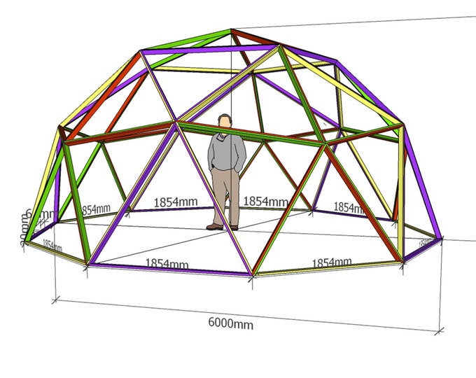 Geodesic Dome SEMISPHERE SWING CHAIR Connected With Ceiling, Trees or ...