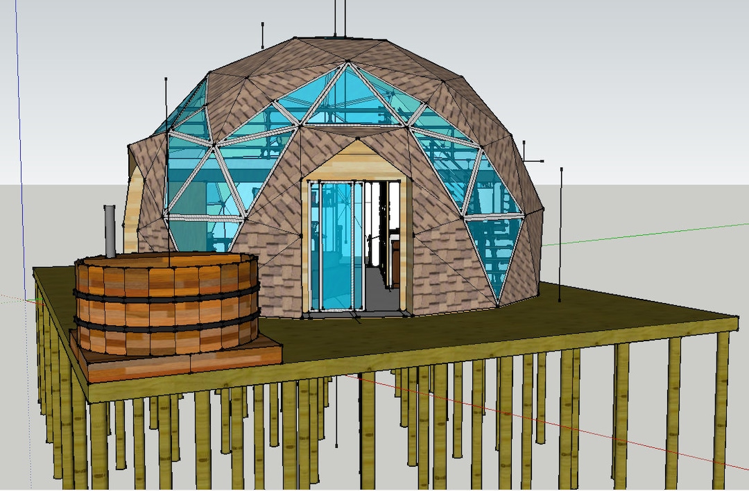 Digital Download: Sketchup 3d Geodesic Dome Model Glamping - Etsy