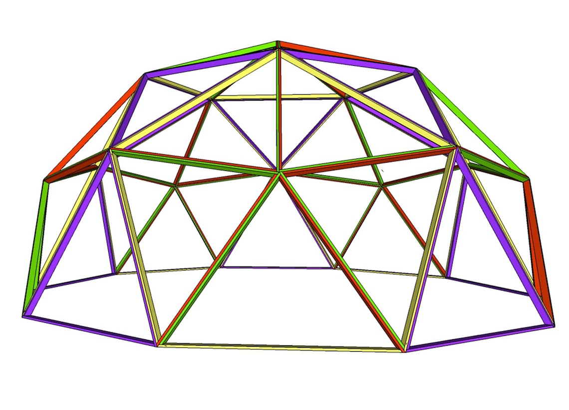 Descarga Digital: Domo Geodésico 20 Pies / 6 M | Planos | Sin ...