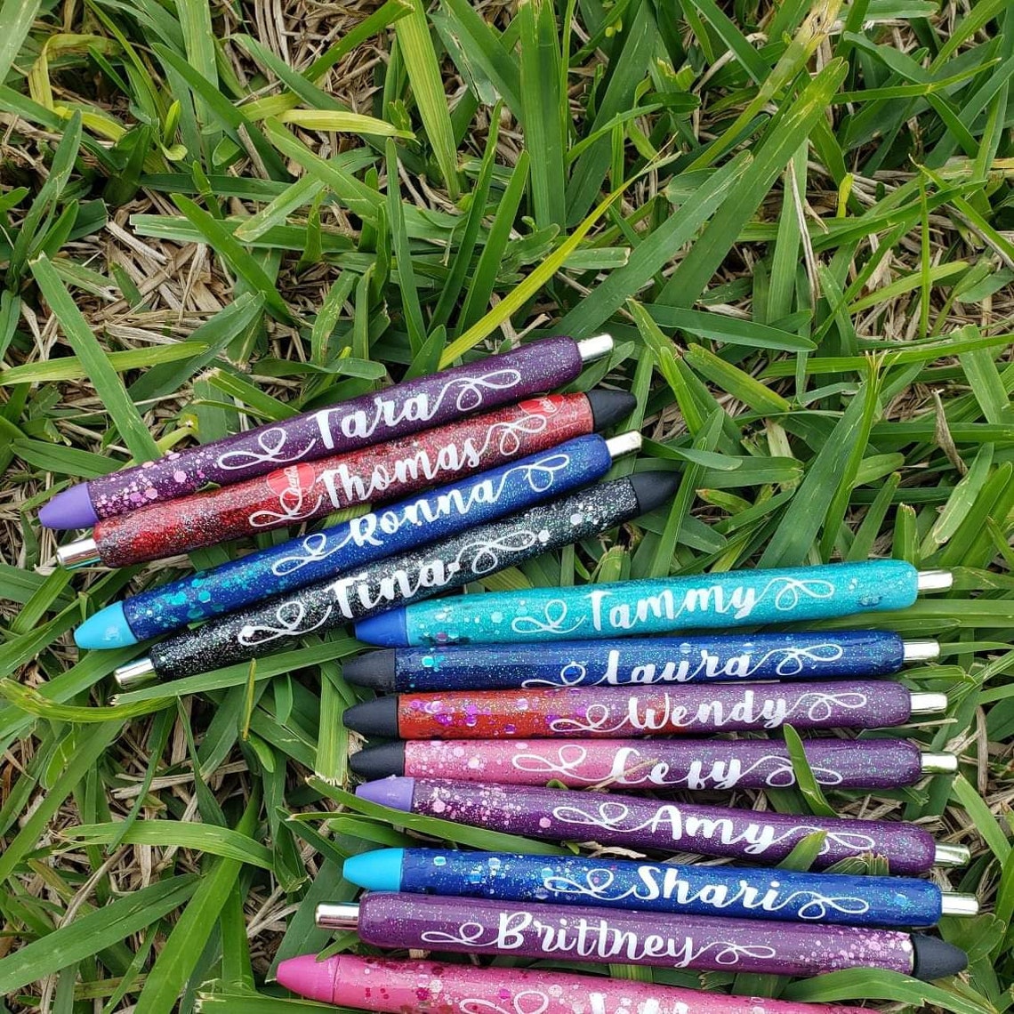 Custom Refillable Gel Pens/ Waterslide Pens/glitter Pens/mechanical ...