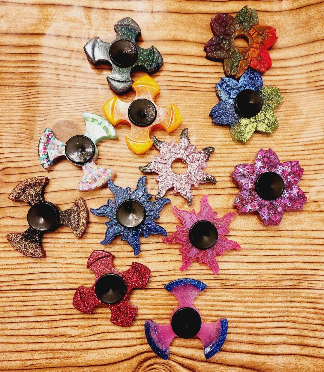 Custom Made Fidget Spinners/ Glitter Fidget Spinner - Etsy
