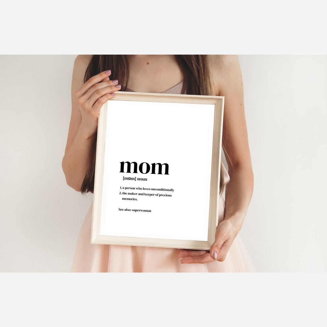 Mom Definition Printable Instant Download, Digital Art Minimal Mother ...