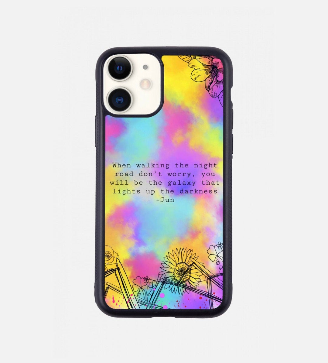 Colorful_quote iPhone Case_11 XR 11 Pro X XS Max 7 8 Plus SE iPhone 12 ...