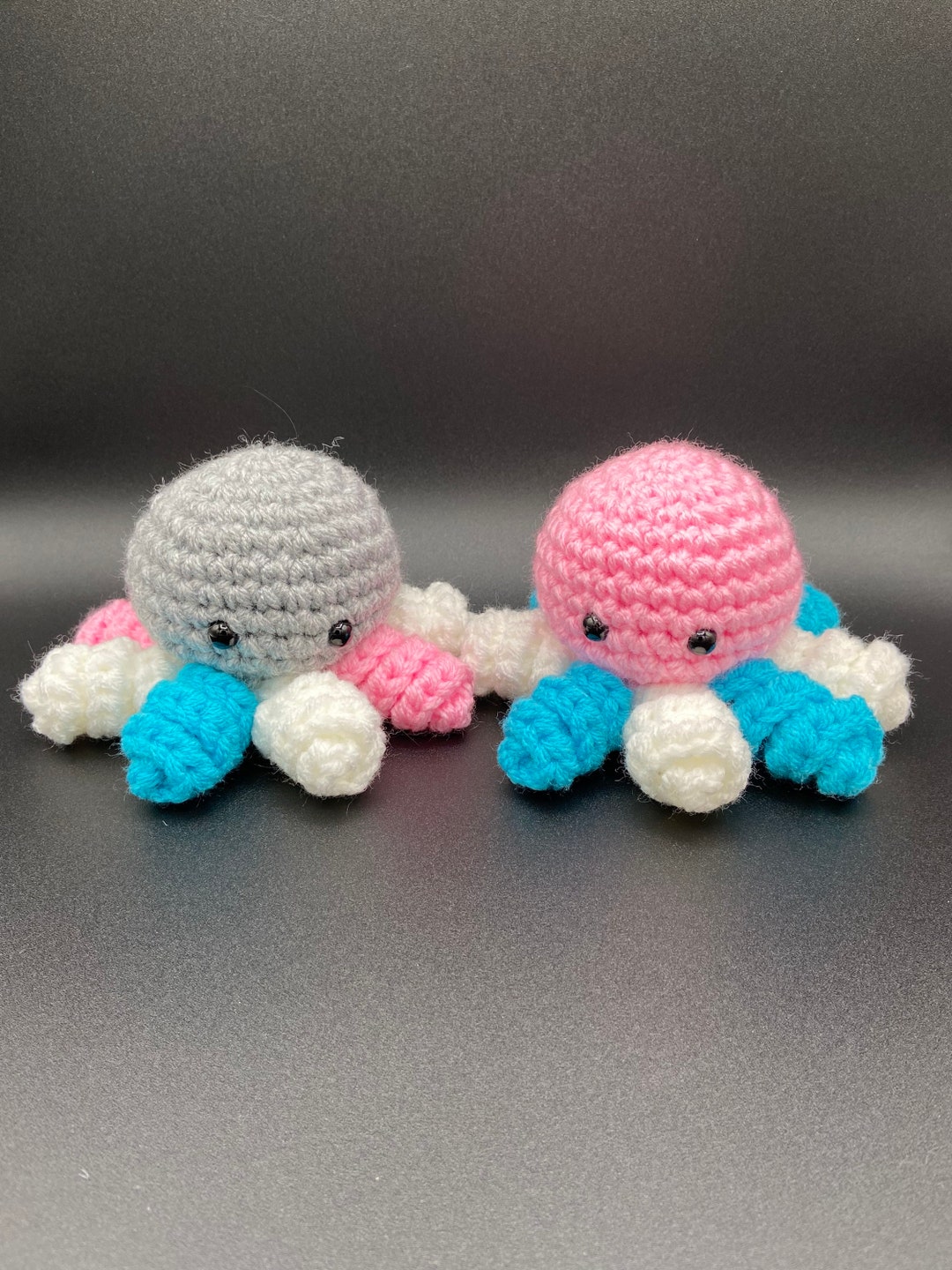 Trans Octopus Amigurumi / Trans Stuffed Animal - Etsy.de