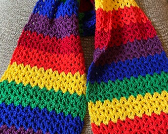 Rainbow Scarf | Etsy
