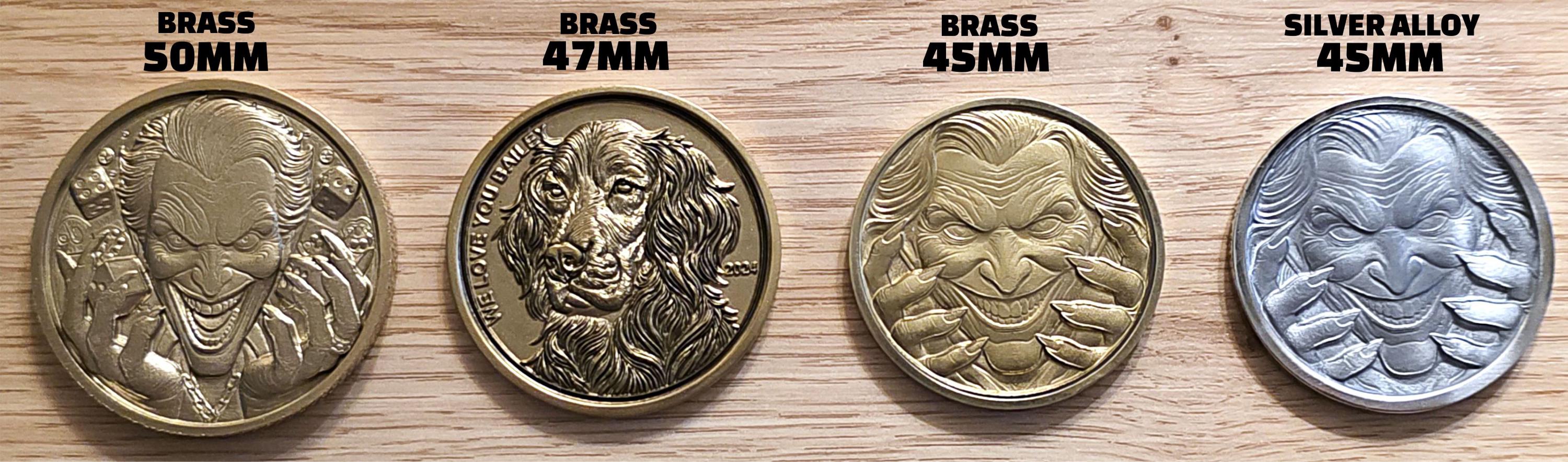 Custom Coins, 2.5D Coins, Deep Engraved Coins, Comes With a Free Coin ...