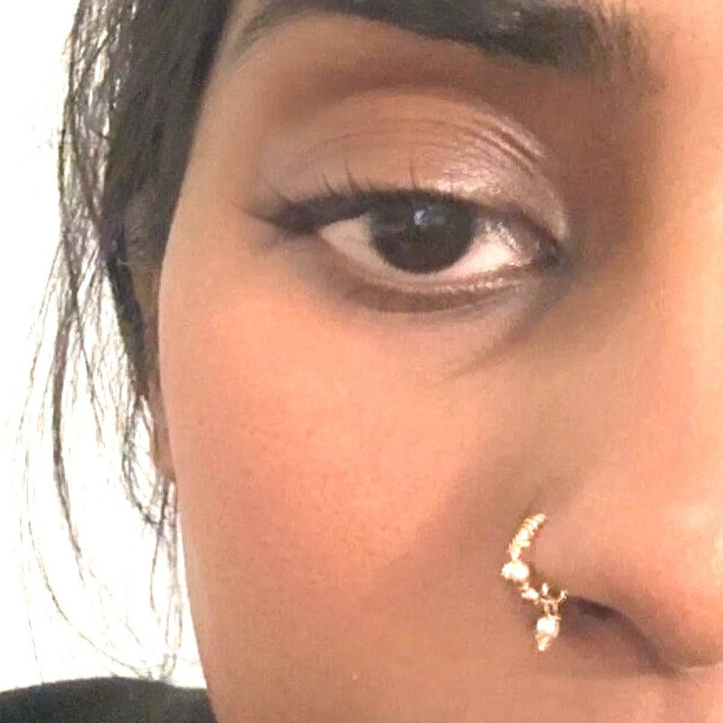 Indian Hanging Nose Stud - Etsy