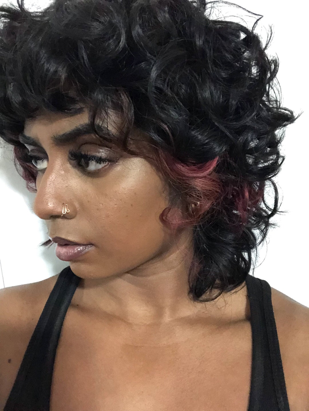 Snake Nose Ring,gold Nose Hoop, Tiny Wired Cuff, Gold Filled Body ...