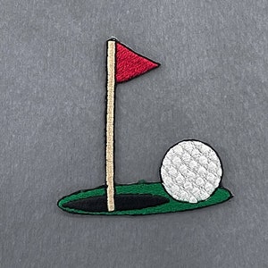 Golf Hole Patch, Golf Bag Patch, Golf Hole Embroidered, Golf Bag ...