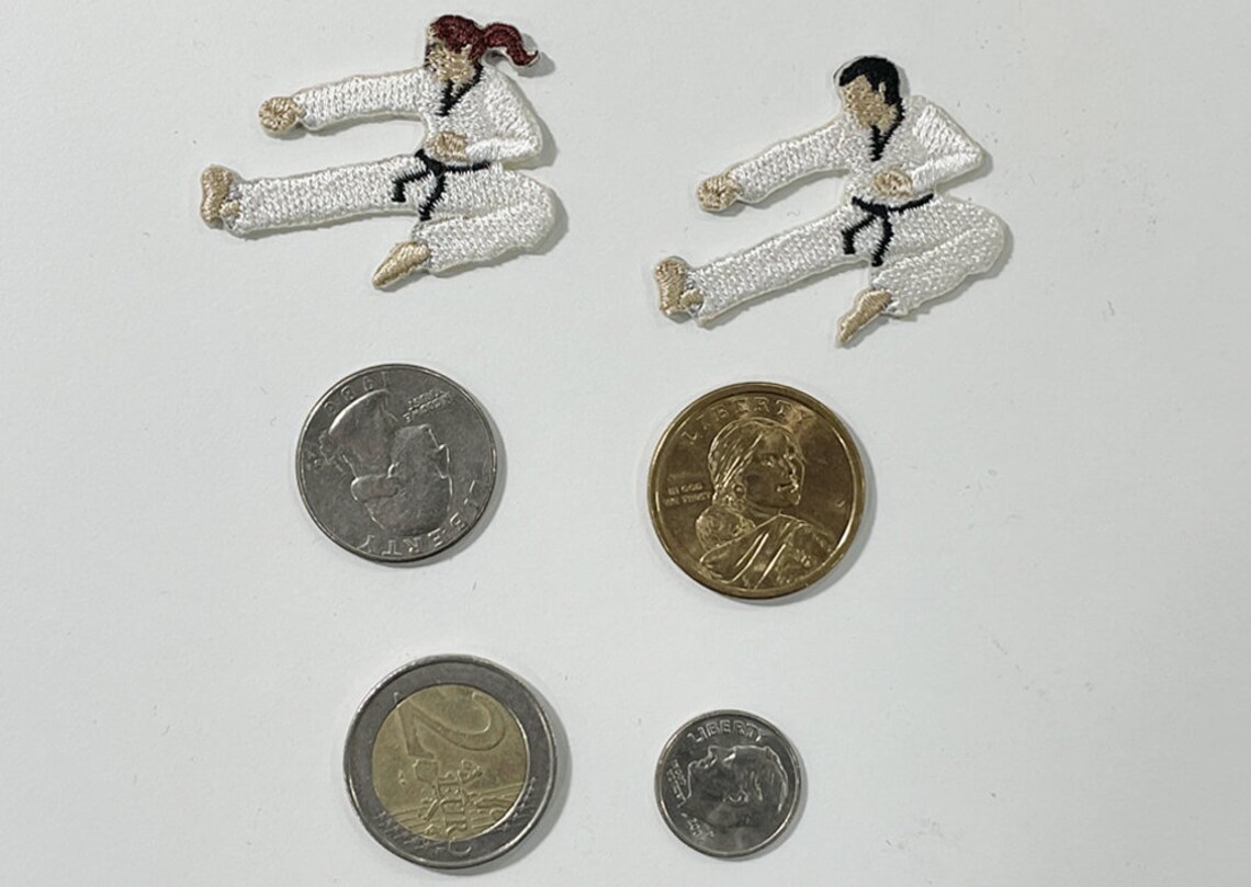 Taekwondo Patch TKD Kick Iron-on Patch Taekwondo Embroidery - Etsy