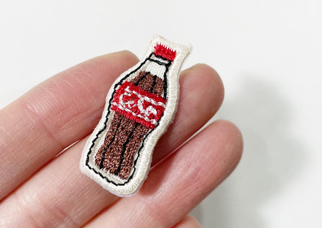 Tiny Coca-cola Patch, Coca-cola Glass Bottle Iron-on Patch, Coca-cola ...