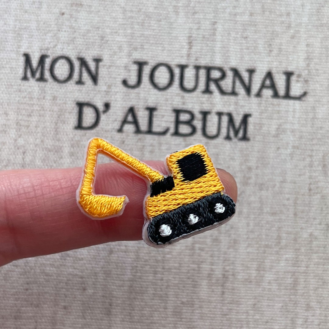 Tiny Excavator Bulldoz Patch, Shovel Cran Iron-on Patch, Digger Embroidered - Etsy