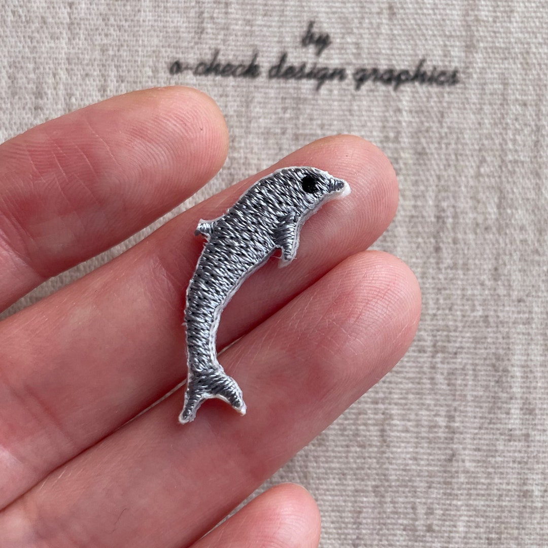Tiny Dolphin Patch, Small Dolphin Iron On - Etsy