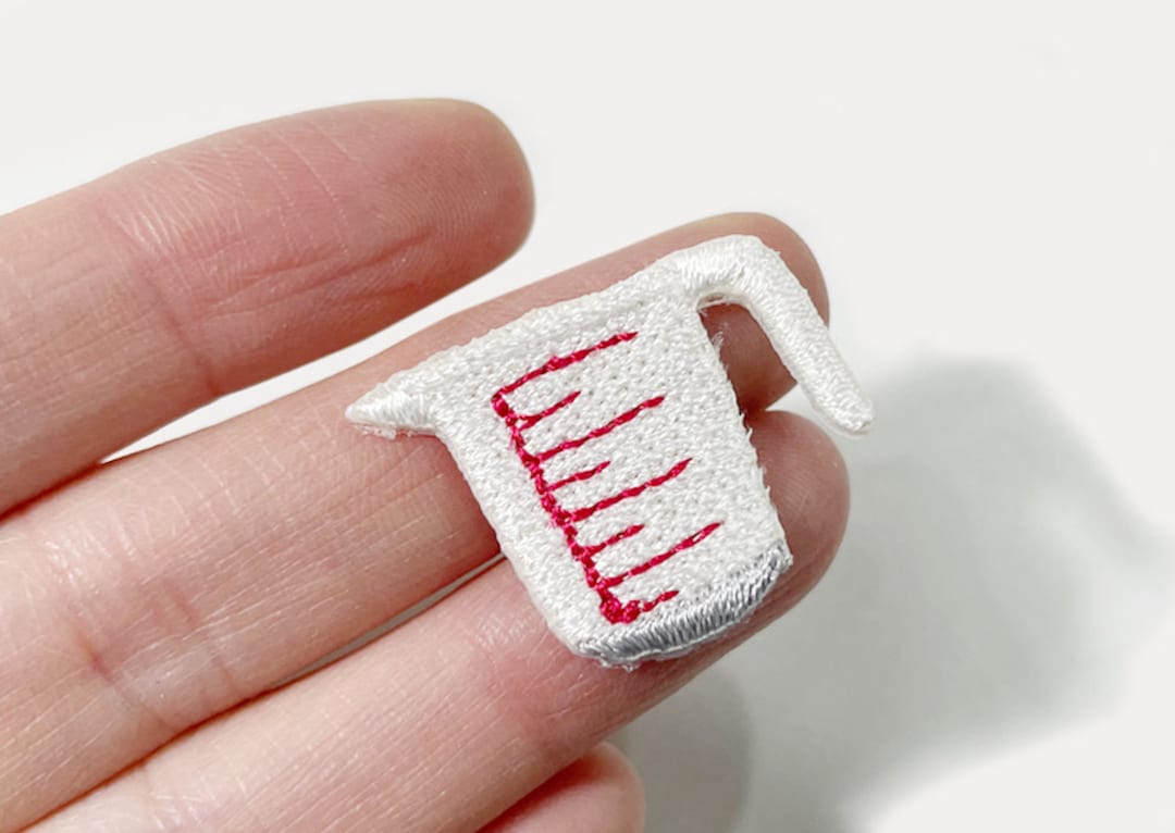 Tiny Measuring Cup Patch, for Cooking Baking, Measuring Cup Iron-on ...
