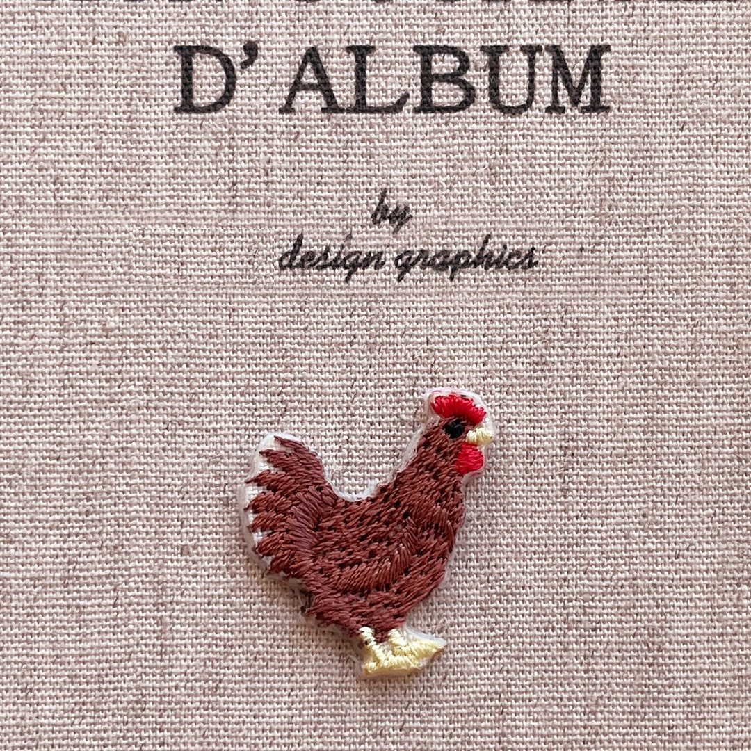 Tiny Chicken Patch, Small Hen Patch, Chicken Iron On, Chicken Applique ...