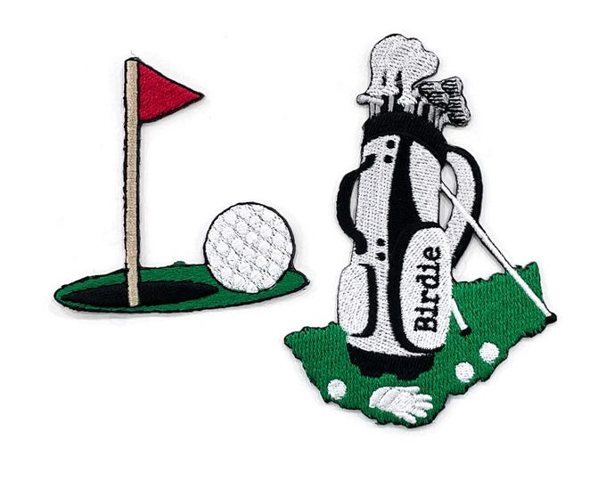 Golf Hole Patch, Golf Bag Patch, Golf Hole Embroidered, Golf Bag ...