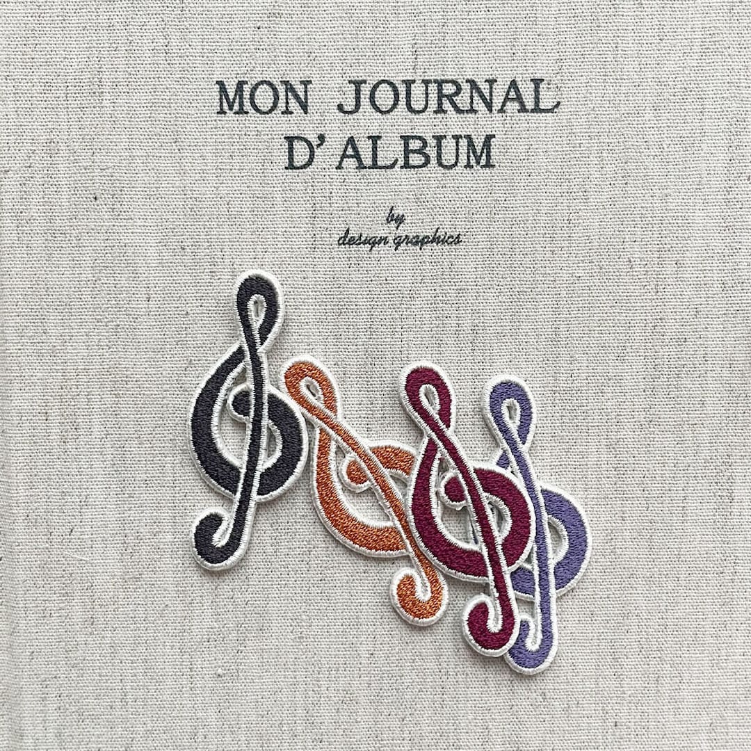 Treble Clef Patch, Treble Clef Iron-on Patch, Treble Clef Embroidered ...