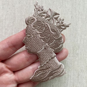 Queen Patch, Queen Elizabeth Iron-on Patch - Etsy