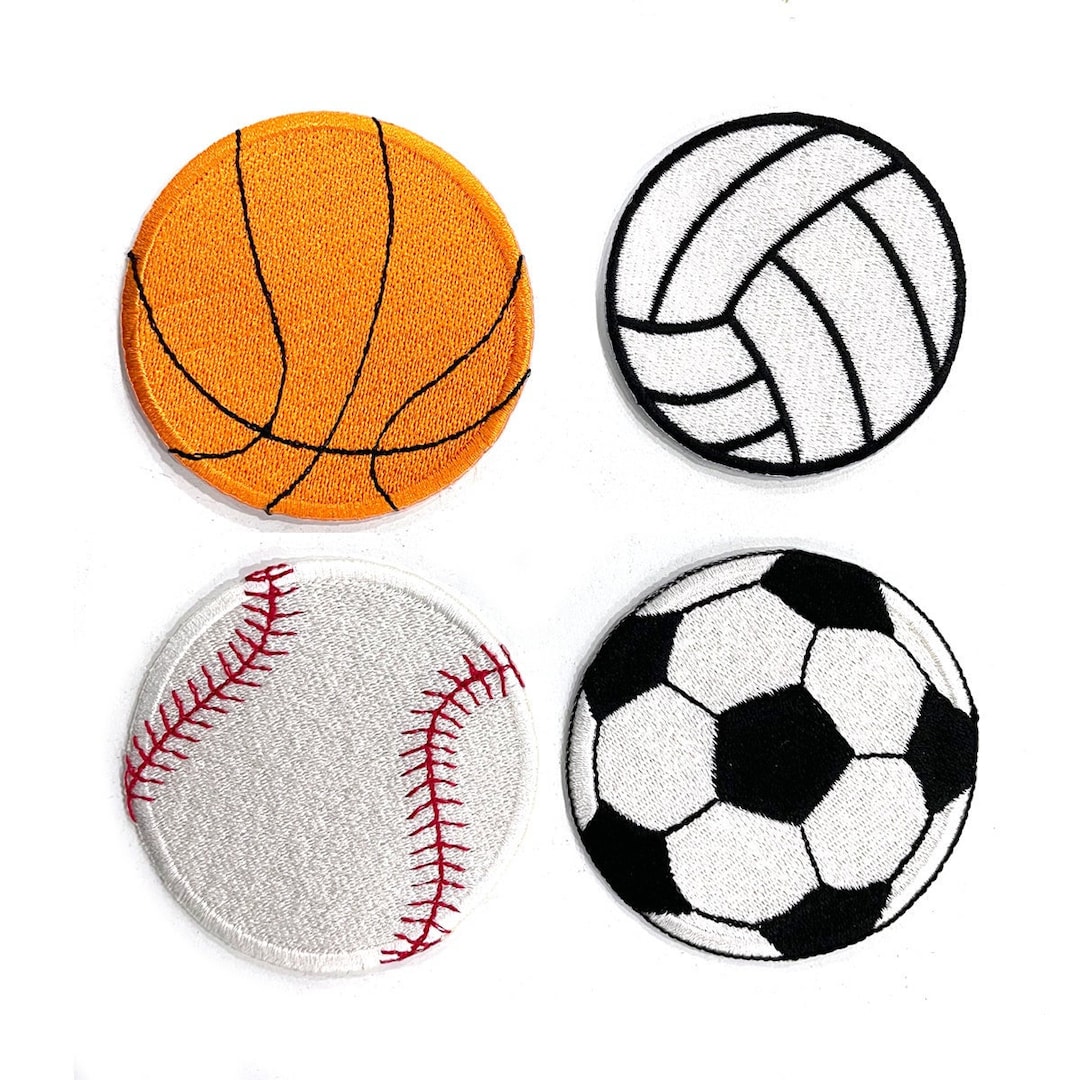 Basketball Patch, Baseball Patch, Volleyball Iron-on Patch, Soccer Ball ...
