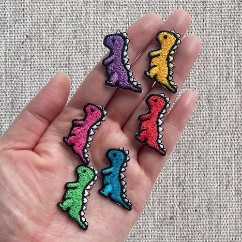 Tiny Dinosaur Patch Dinosaur Iron On - Etsy