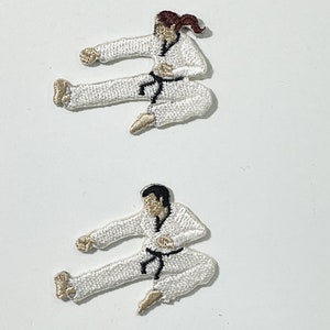 Taekwondo Patch, TKD Kick Iron-on Patch, Taekwondo Embroidery Patch - Etsy