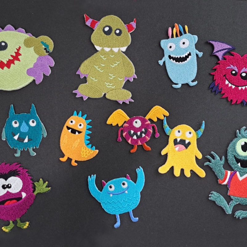 Iron on Patches Monsters - Etsy