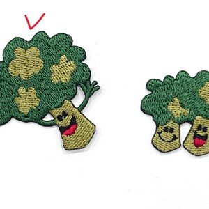 Broccoli Patch, Broccoli Iron-on Patch, Broccoli Embroidered Single ...